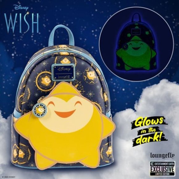 Loungefly | Bags | Loungefly Disney Wish Star Glowinthedark ...